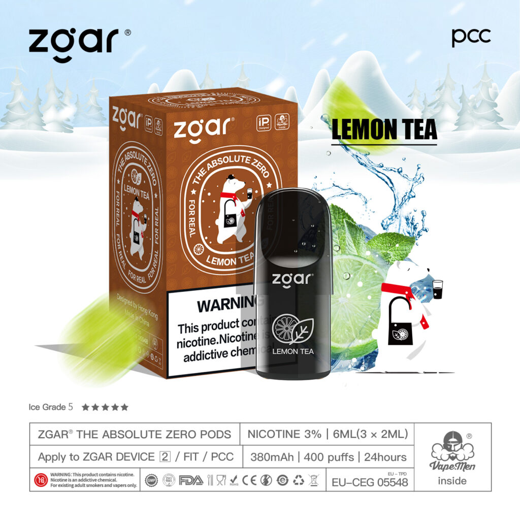 zgar冰熊柠檬茶lemon tea • zgar vape Official Shop zgar USA 冰熊美国 zgar pods ...