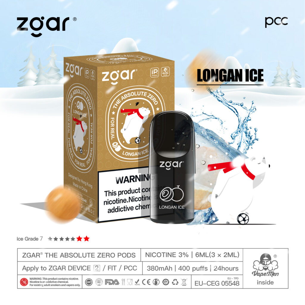 zgar冰熊芒果mango • zgar vape Official Shop zgar冰熊电子烟烟弹 USA 美国 zgar冰熊 pod ...